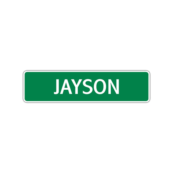 Jayson Street Sign Children Name Room Plate - Sign Fever