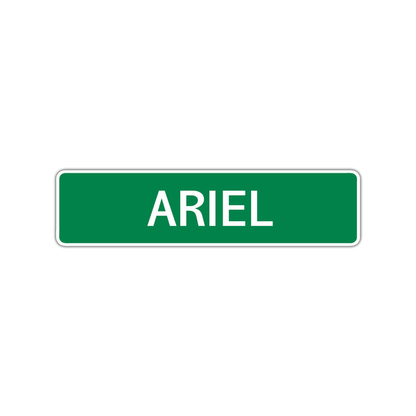 Ariel Street Sign Children Name Room Plate - Sign Fever