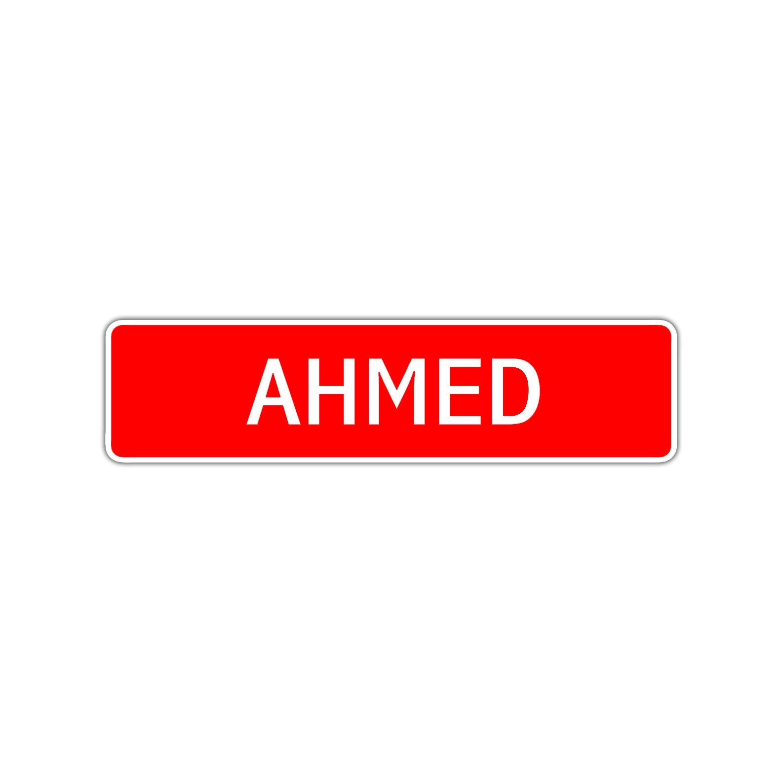 Ahmed Street Sign Children Name Room Plate - Sign Fever