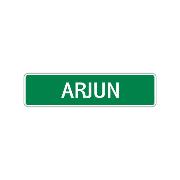 Arjun Street Sign Children Name Room Plate - Sign Fever