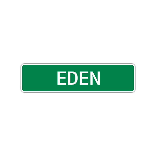 Eden Street Sign Children Name Room Plate - Sign Fever