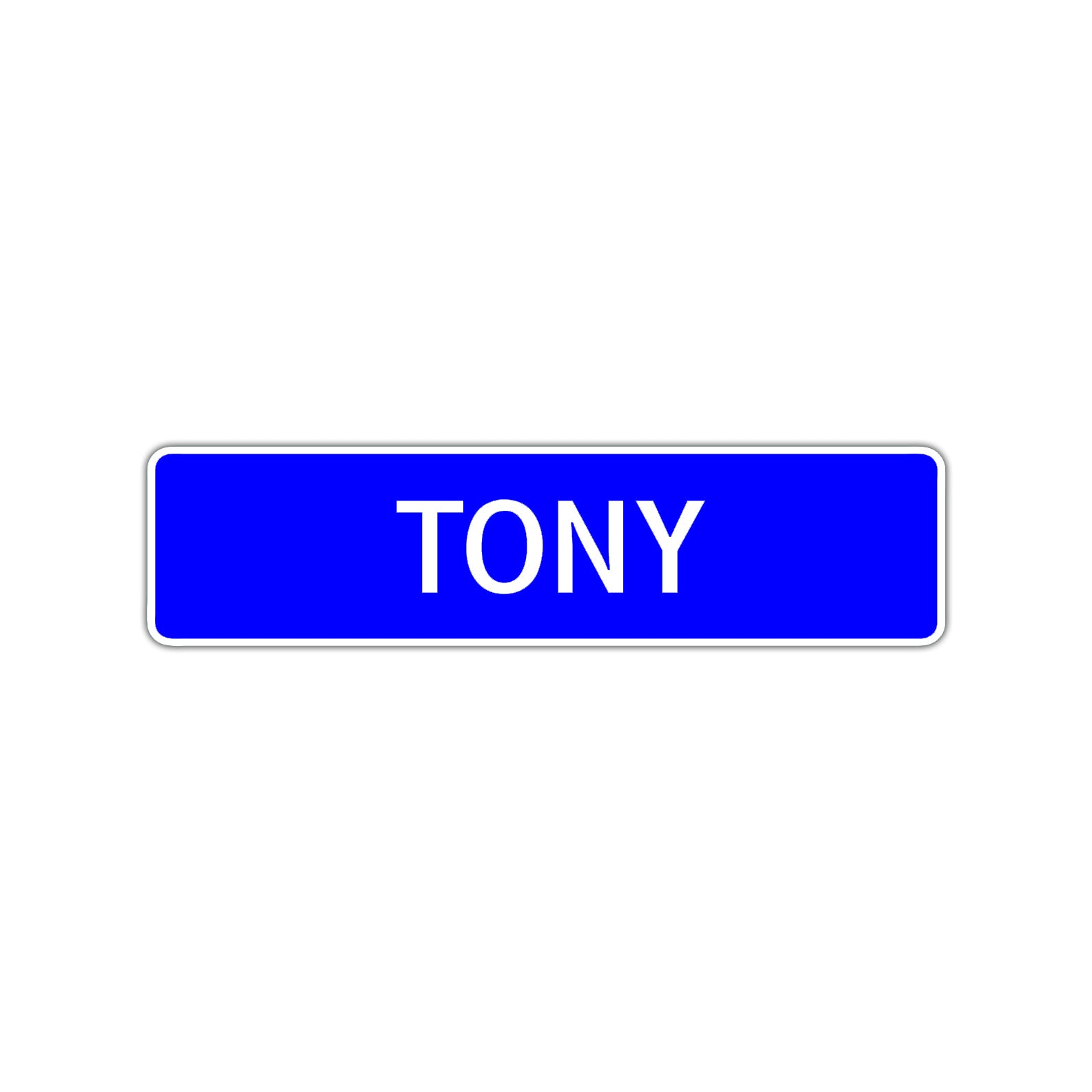 Tony Street Sign Children Name Room Plate - Sign Fever