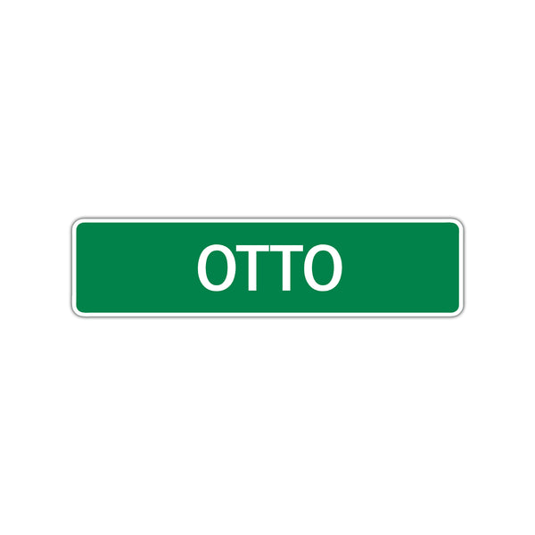 Otto Street Sign Children Name Room Plate - Sign Fever