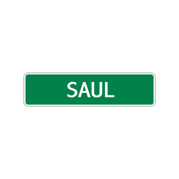 Saul Street Sign Children Name Room Plate - Sign Fever