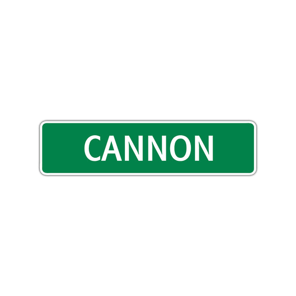 Cannon Street Sign Children Name Room Plate - Sign Fever