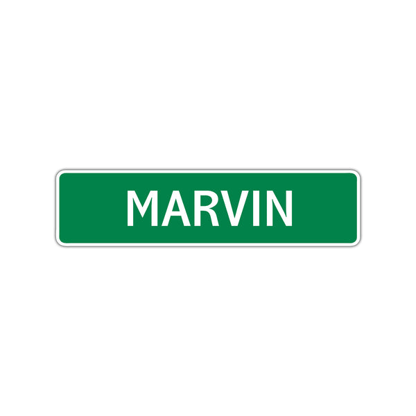 Marvin Street Sign Children Name Room Plate - Sign Fever