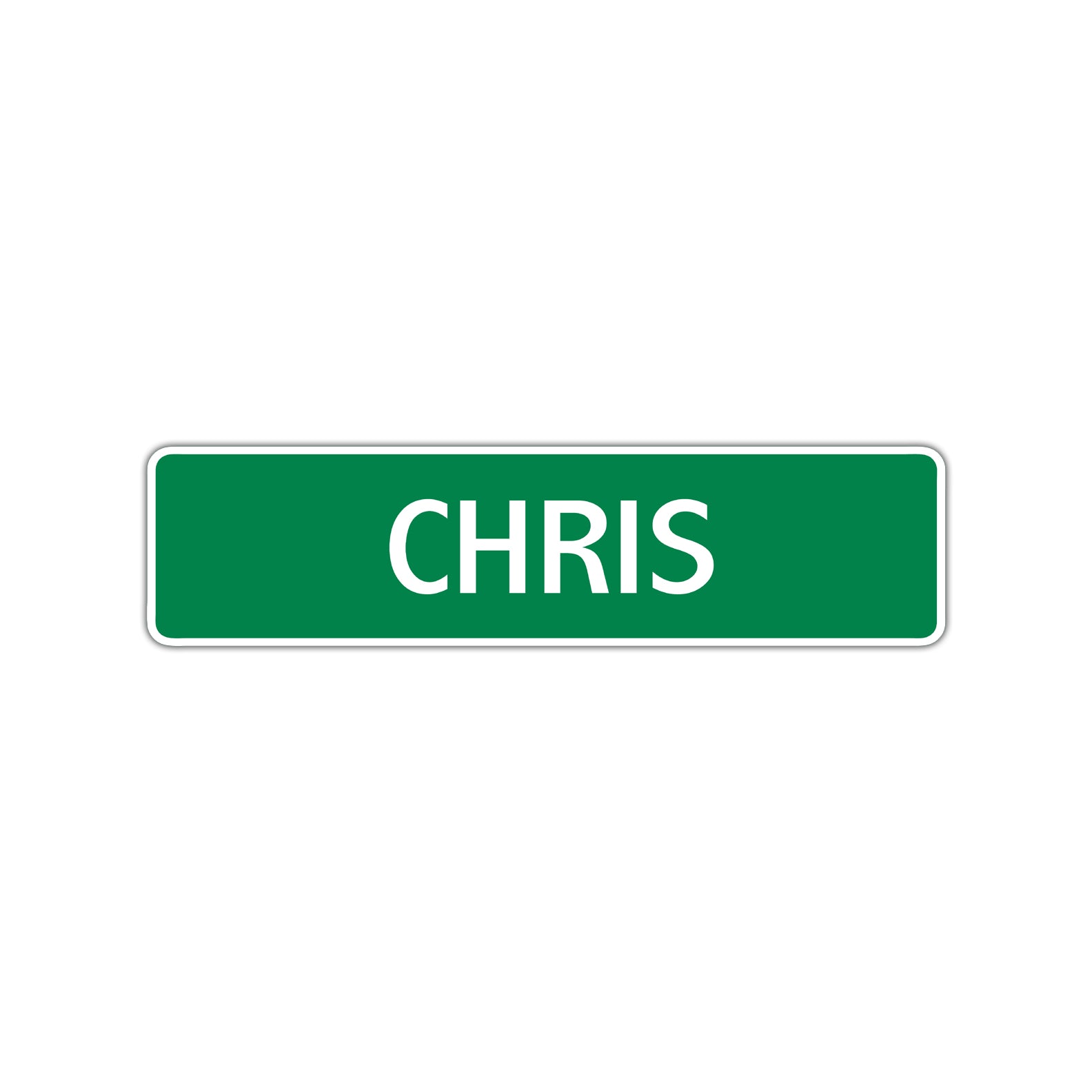 Chris Street Sign Children Name Room Plate - Sign Fever