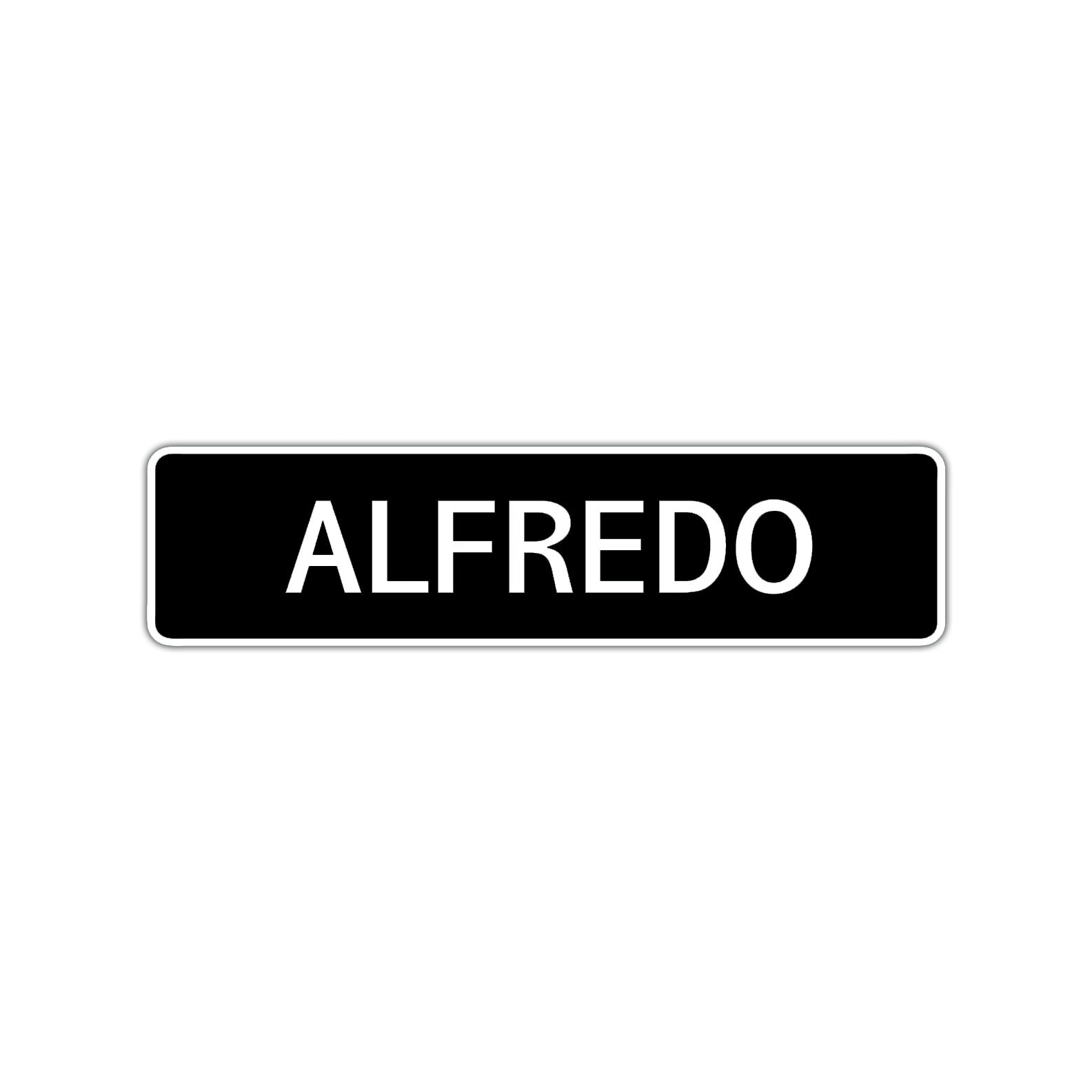 Alfredo Street Sign Children Name Room Plate - Sign Fever