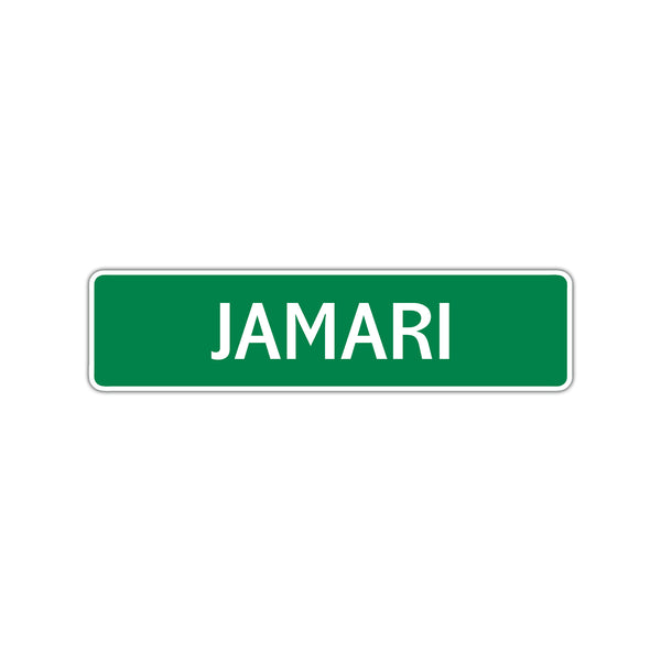Jamari Street Sign Children Name Room Plate - Sign Fever