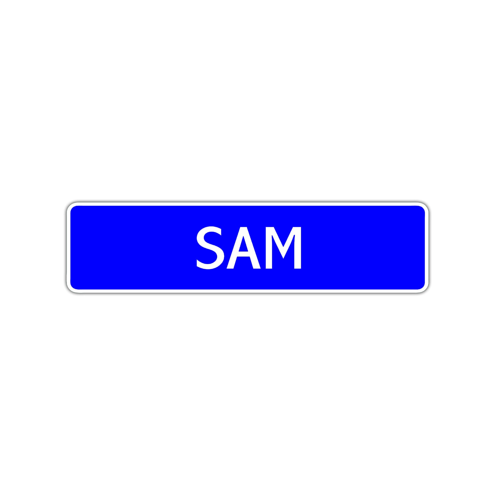 Sam Street Sign Children Name Room Plate - Sign Fever