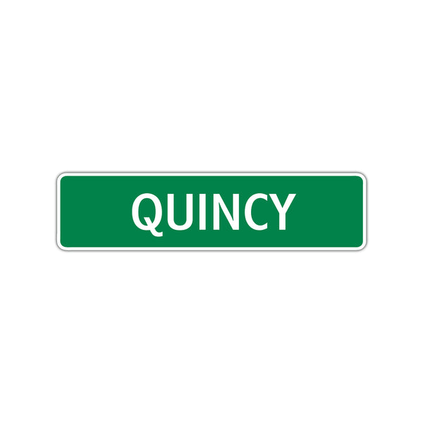Quincy Street Sign Children Name Room Plate - Sign Fever