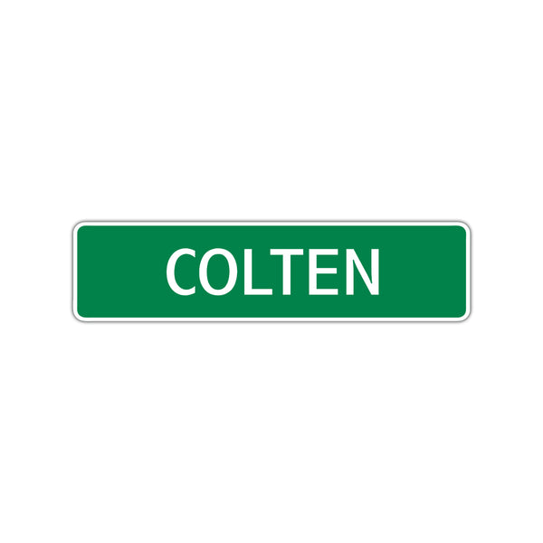Colten Street Sign Children Name Room Plate - Sign Fever