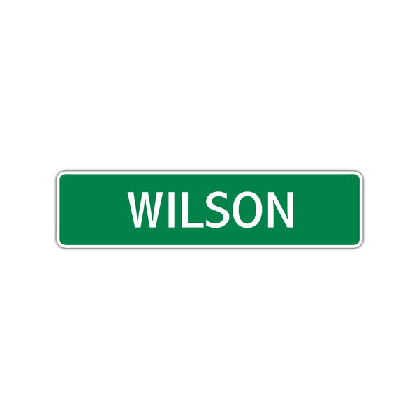 Wilson Street Sign Children Name Room Plate - Sign Fever