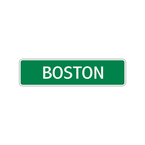 Boston Street Sign Children Name Room Plate - Sign Fever