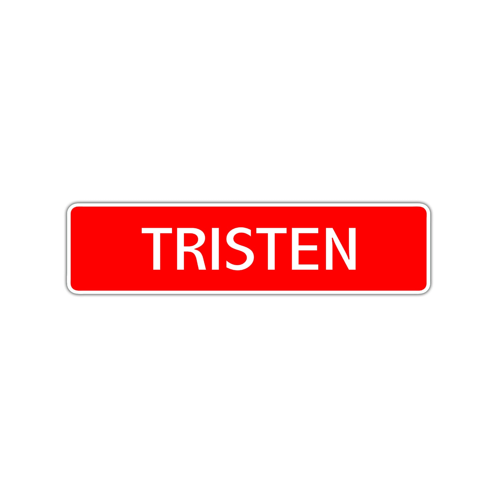 Tristen Street Sign Children Name Room Plate - Sign Fever
