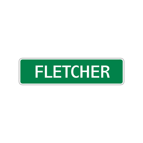 Fletcher Street Sign Children Name Room Plate - Sign Fever