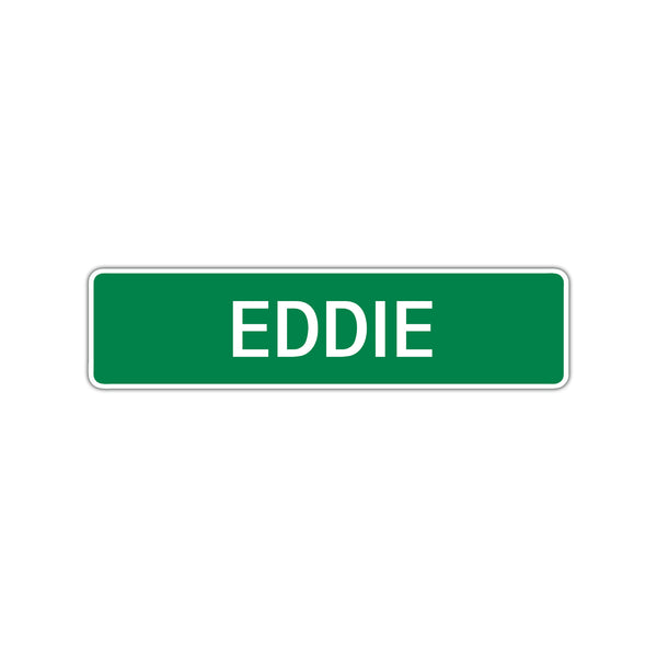 Eddie Street Sign Children Name Room Plate - Sign Fever