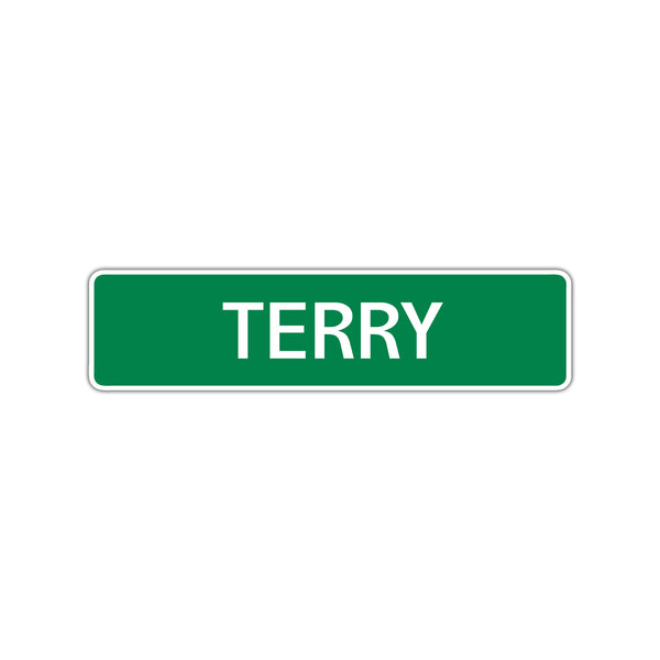 Terry Street Sign Children Name Room Plate - Sign Fever