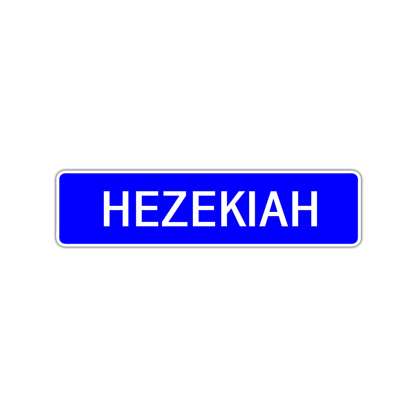 Hezekiah Street Sign Children Name Room Plate - Sign Fever