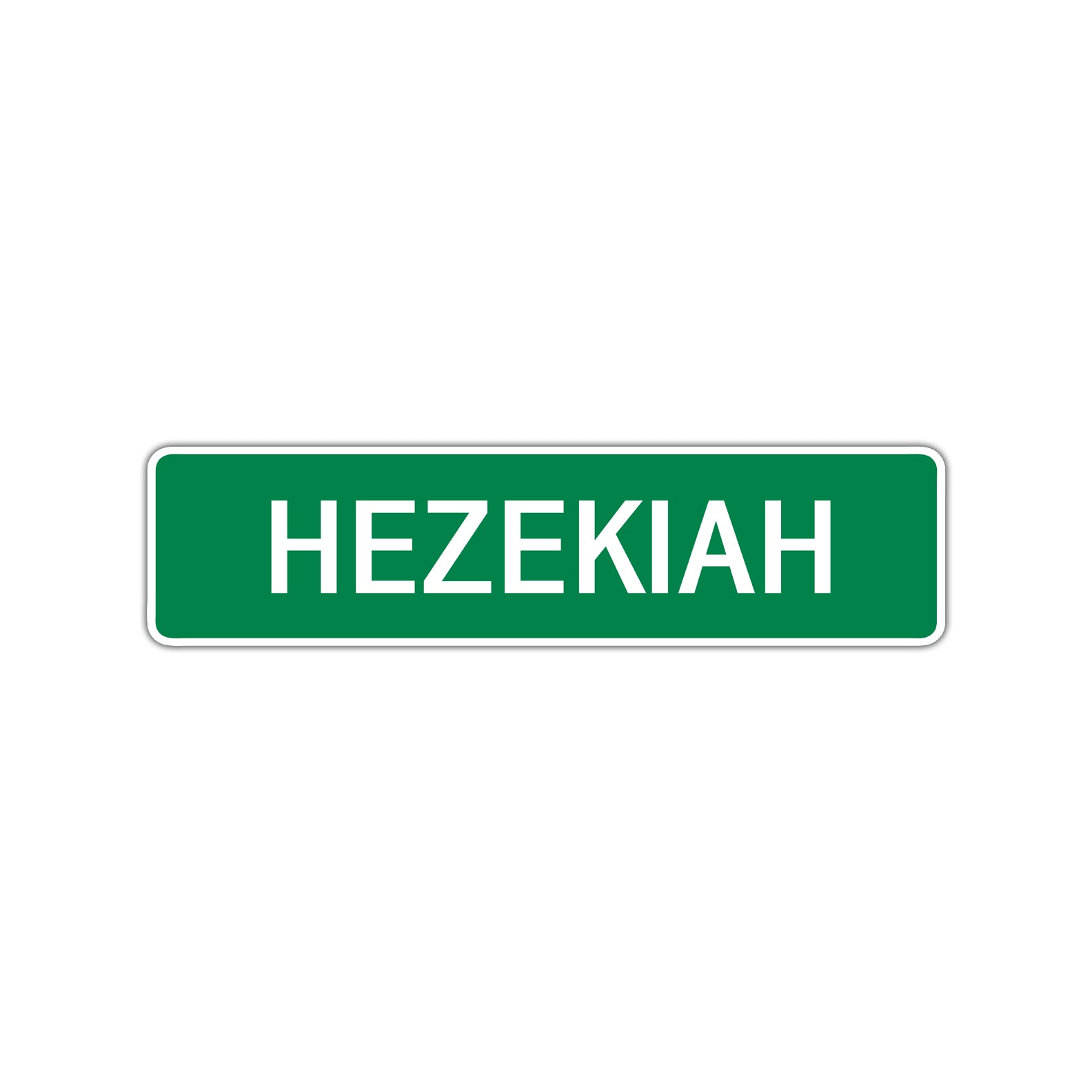 Hezekiah Street Sign Children Name Room Plate - Sign Fever