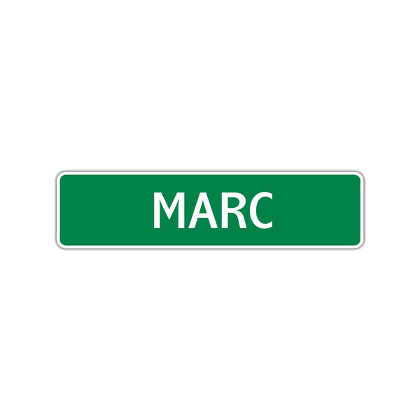 Marc Street Sign Children Name Room Plate - Sign Fever