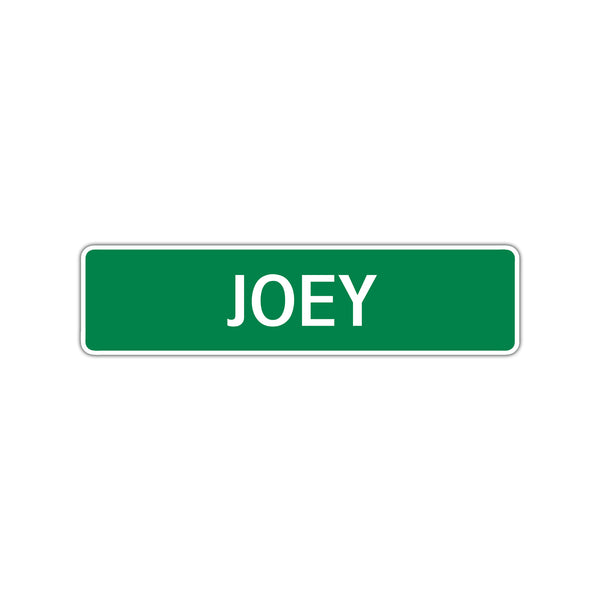 Joey Street Sign Children Name Room Plate - Sign Fever