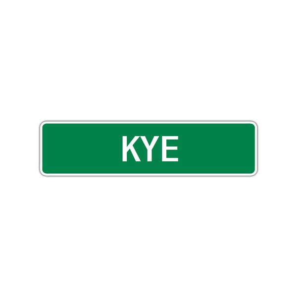Kye Street Sign Children Name Room Plate - Sign Fever