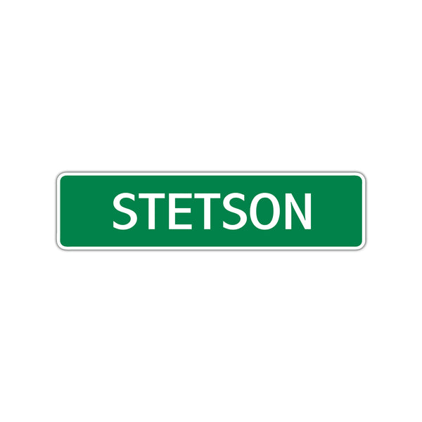 Stetson Street Sign Children Name Room Plate - Sign Fever