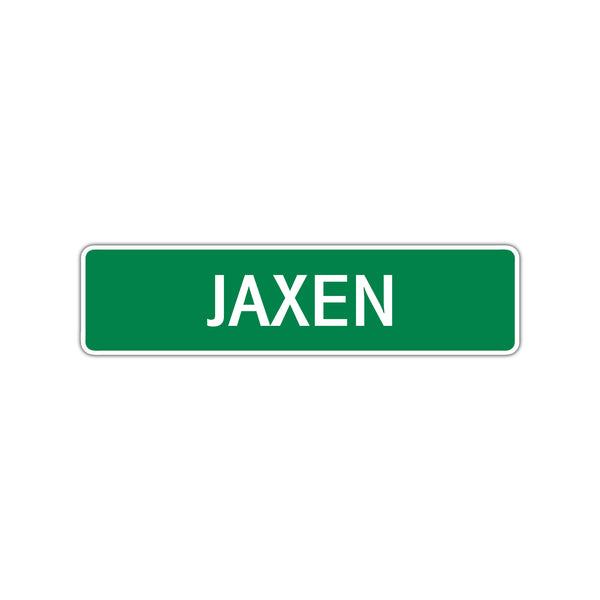 Jaxen Street Sign Children Name Room Plate - Sign Fever