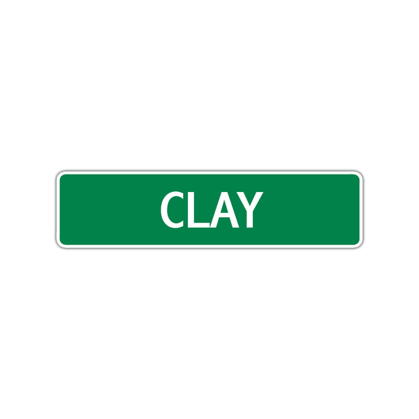 Clay Street Sign Children Name Room Plate - Sign Fever