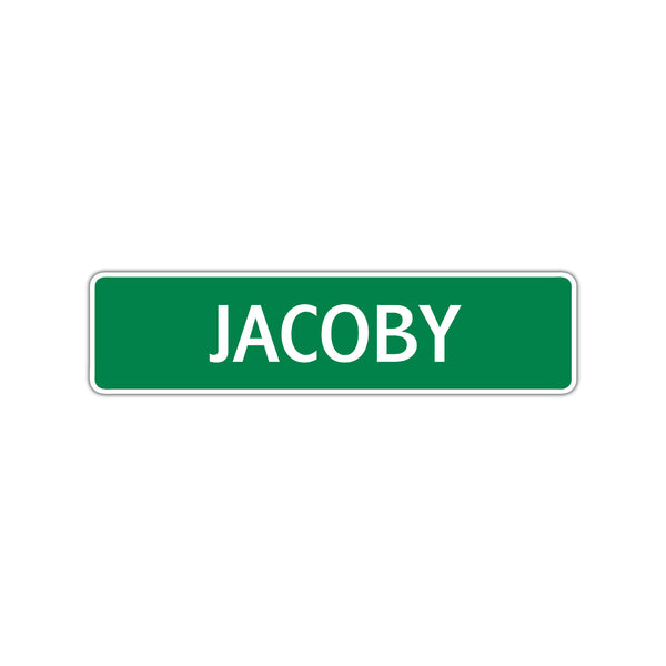 Jacoby Street Sign Children Name Room Plate - Sign Fever