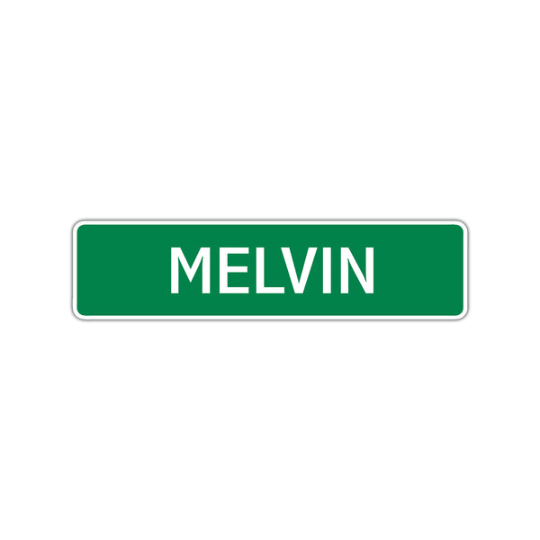 Melvin Street Sign Children Name Room Plate - Sign Fever