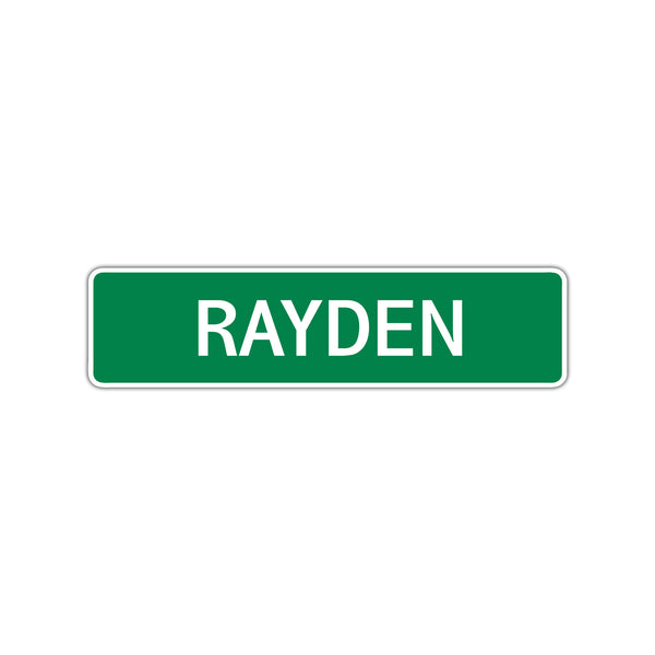 Rayden Street Sign Children Name Room Plate - Sign Fever