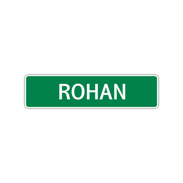 Rohan Street Sign Children Name Room Plate - Sign Fever