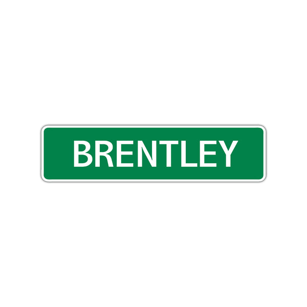 Brentley Street Sign Children Name Room Plate - Sign Fever