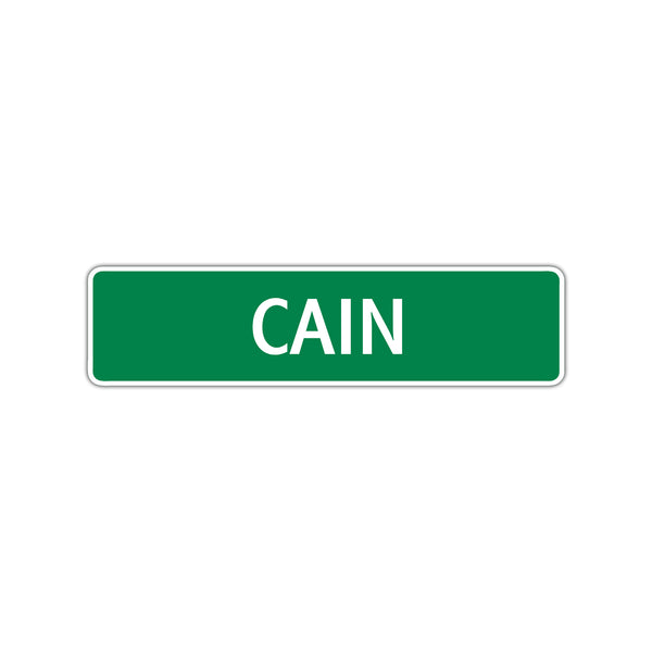 Cain Street Sign Children Name Room Plate - Sign Fever
