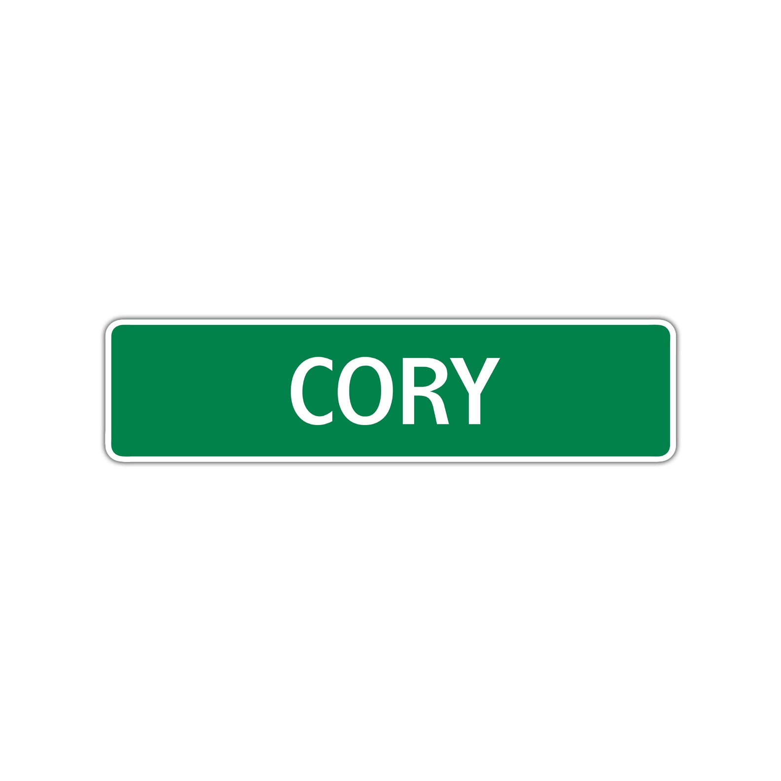 Cory Street Sign Children Name Room Plate - Sign Fever