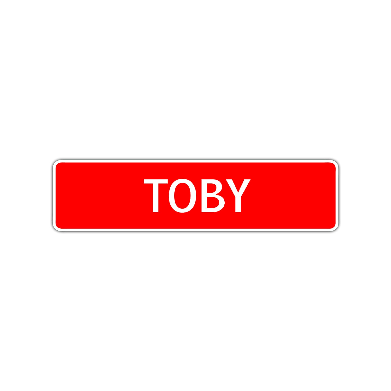 Toby Street Sign Children Name Room Plate - Sign Fever