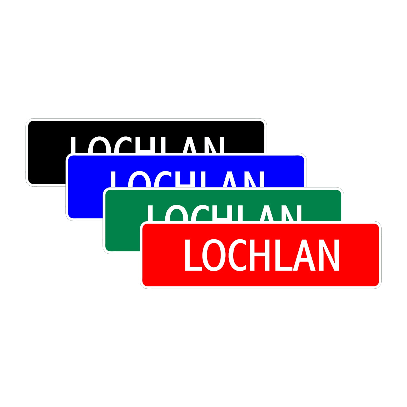 Lochlan Street Sign Children Name Room Plate – Sign Fever