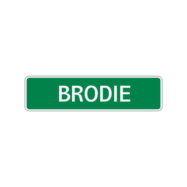 Brodie Street Sign Children Name Room Plate - Sign Fever