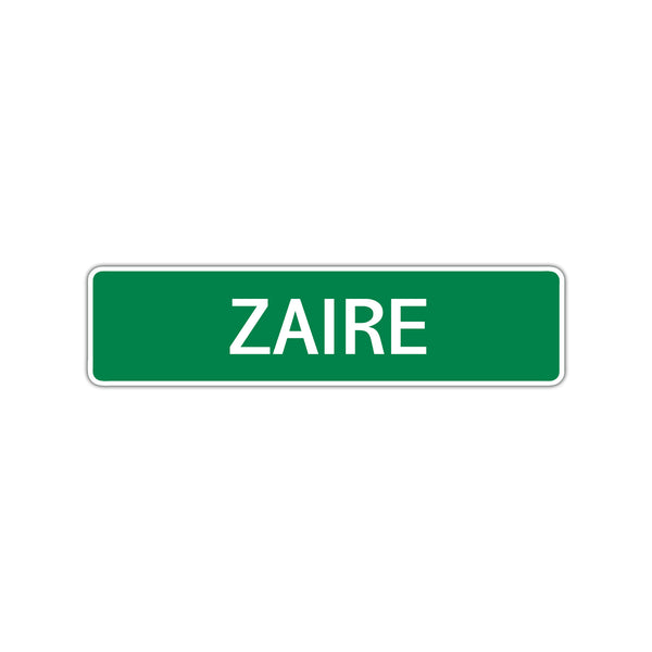Zaire Street Sign Children Name Room Plate - Sign Fever