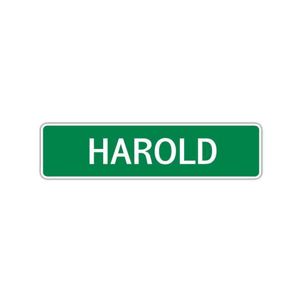 Harold Street Sign Children Name Room Plate - Sign Fever