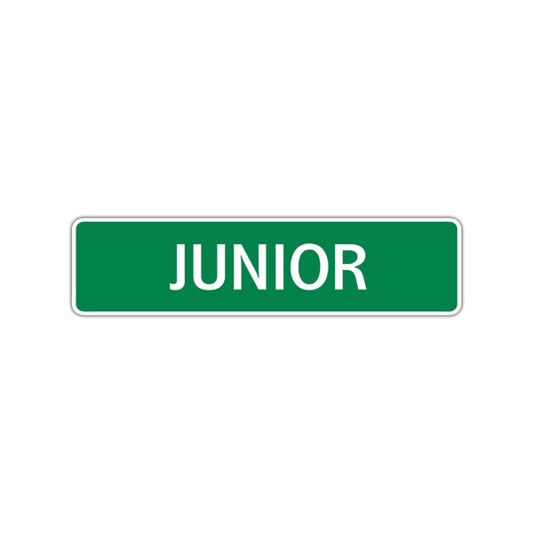 Junior Street Sign Children Name Room Plate - Sign Fever