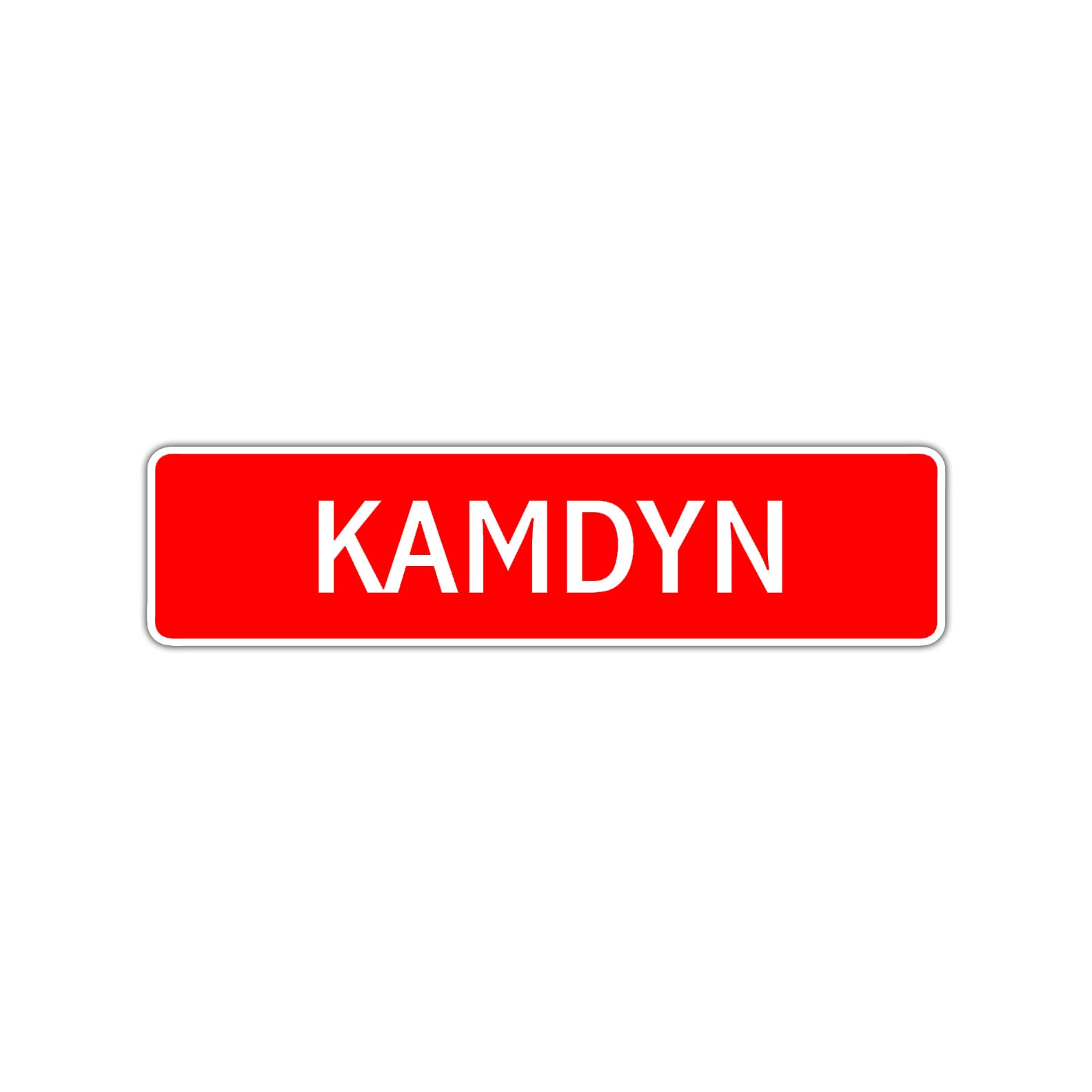 Kamdyn Street Sign Children Name Room Plate - Sign Fever