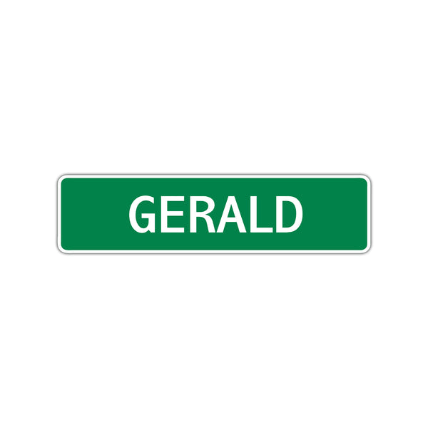 Gerald Street Sign Children Name Room Plate - Sign Fever