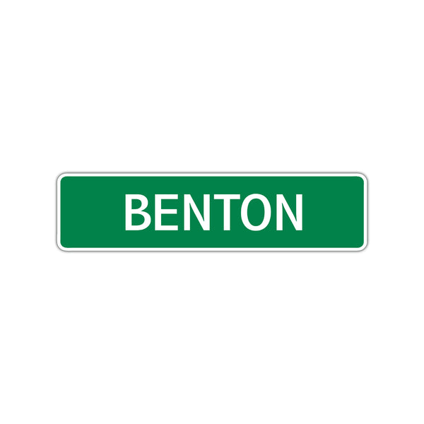 Benton Street Sign Children Name Room Plate - Sign Fever