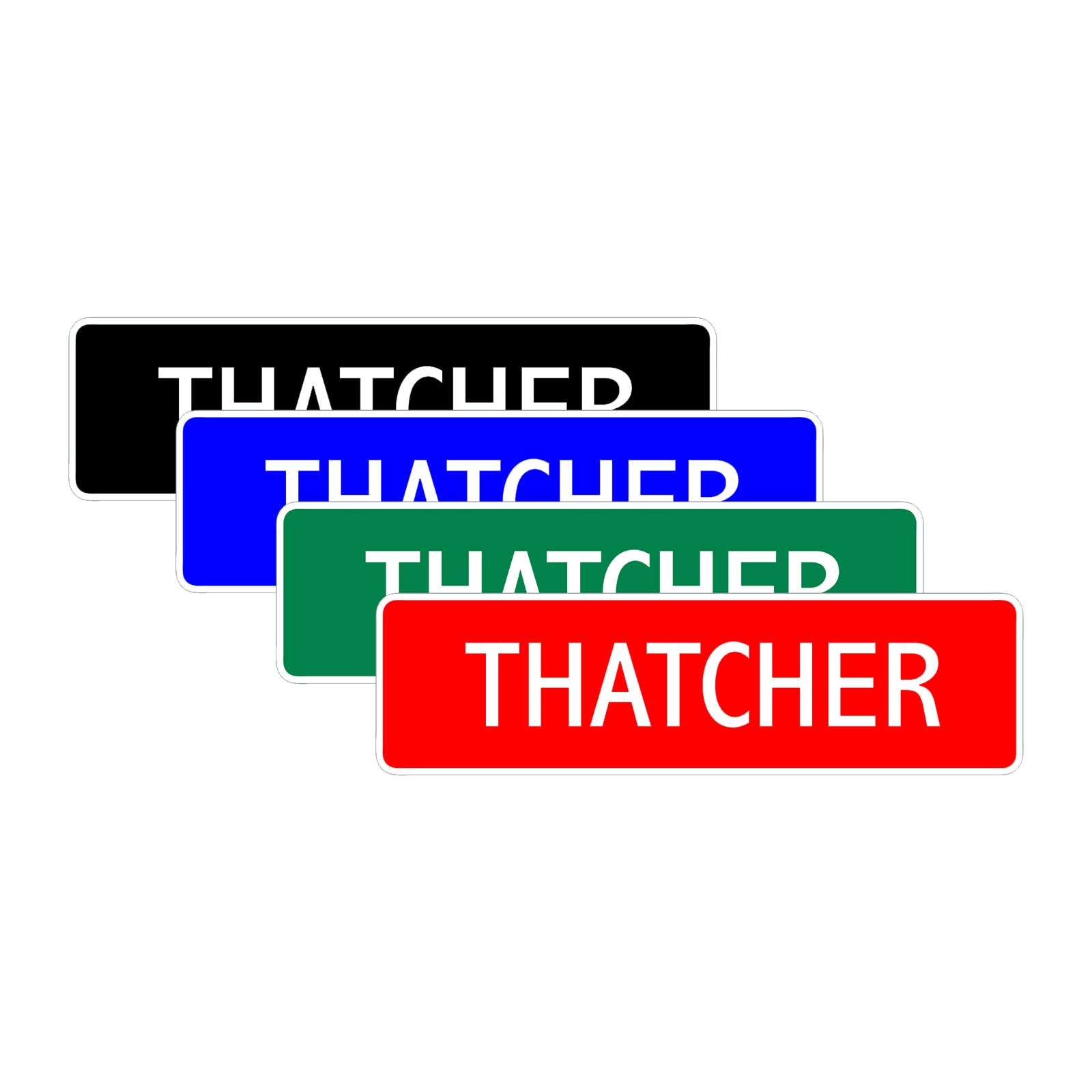 Thatcher Street Sign Children Name Room Plate – Sign Fever
