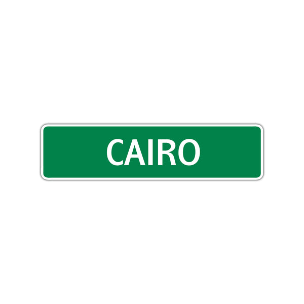 Cairo Street Sign Children Name Room Plate - Sign Fever