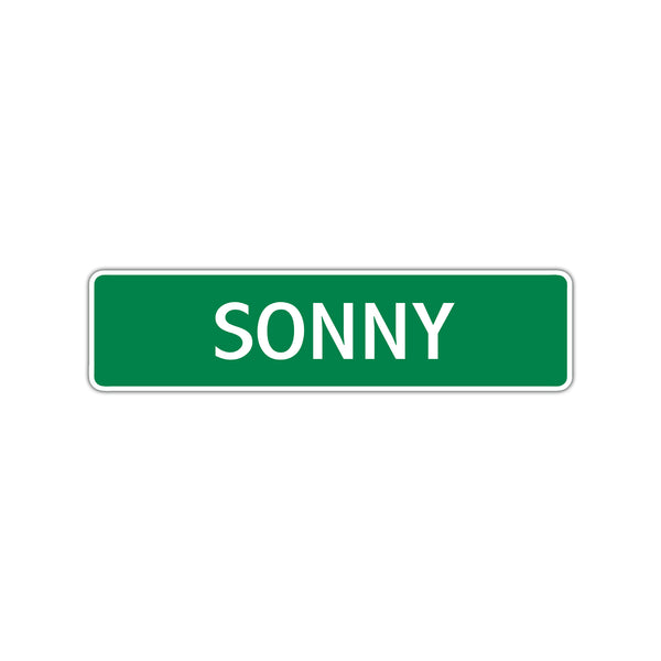 Sonny Street Sign Children Name Room Plate - Sign Fever