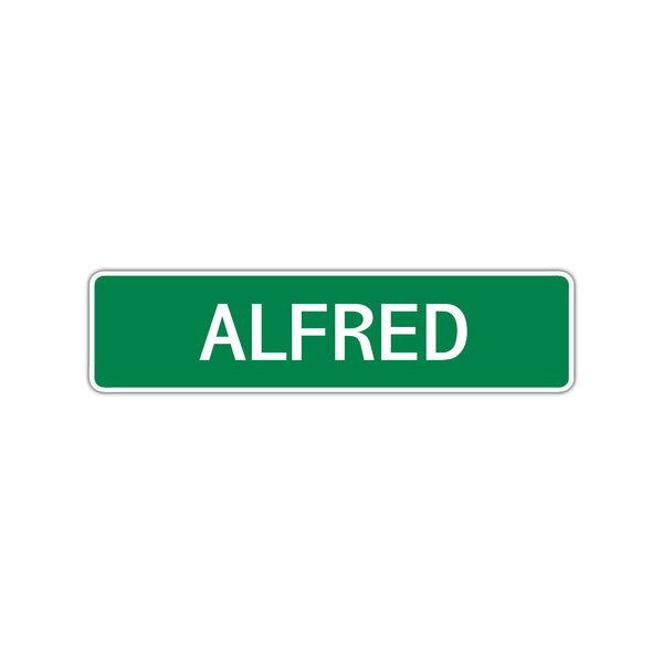 Alfred Street Sign Children Name Room Plate - Sign Fever